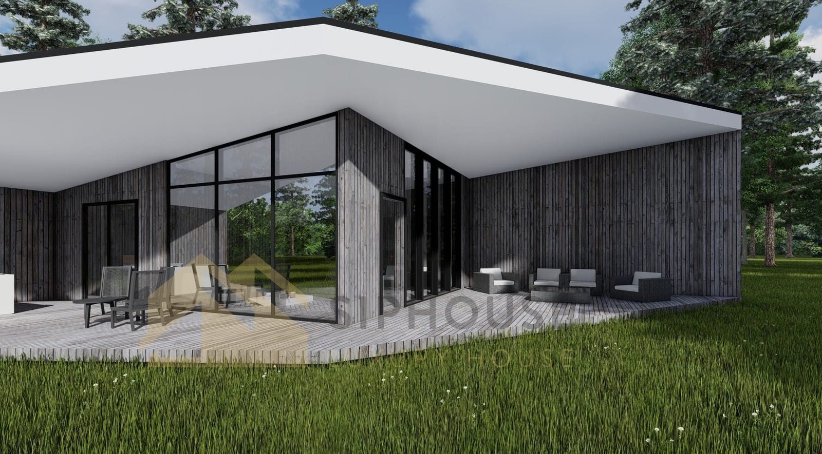 Moderne Ferdighytter Madrid, 103 m² - Siphouse
