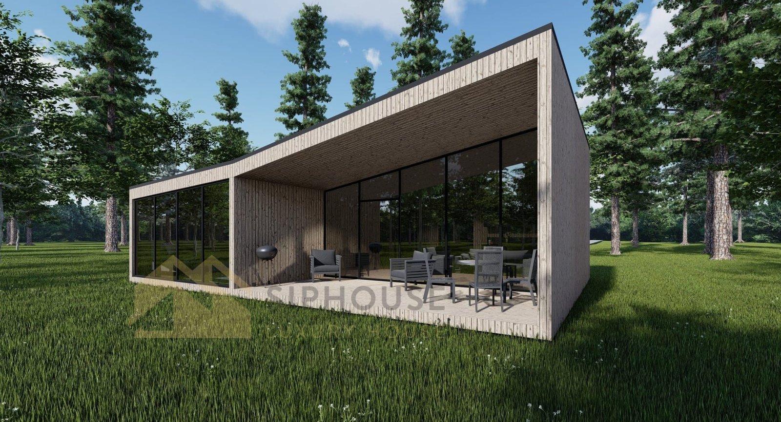 Moderne Ferdighytter Tallinn, 80 m² - Siphouse