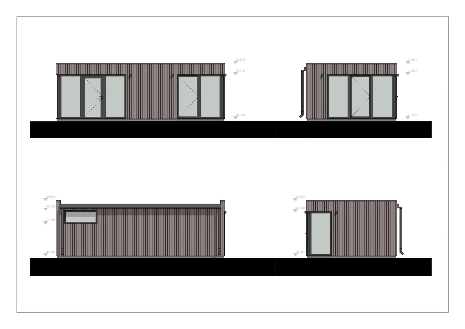 Moderne Ferdighytter Lübeck, 30 m² - Siphouse