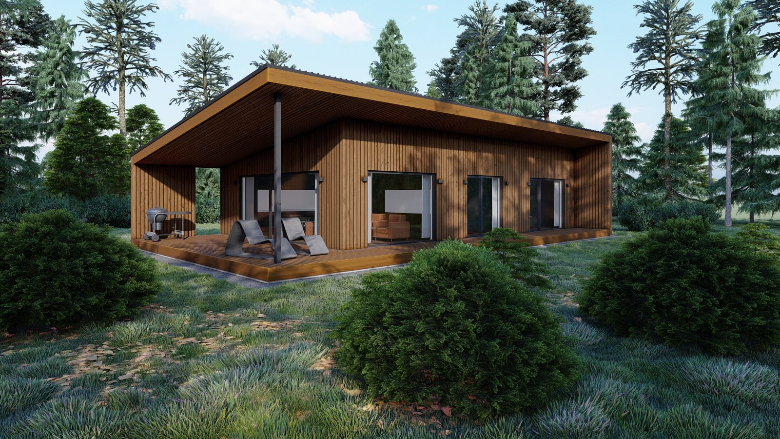 Moderne Ferdighytter Caligula, 80 m² - Siphouse