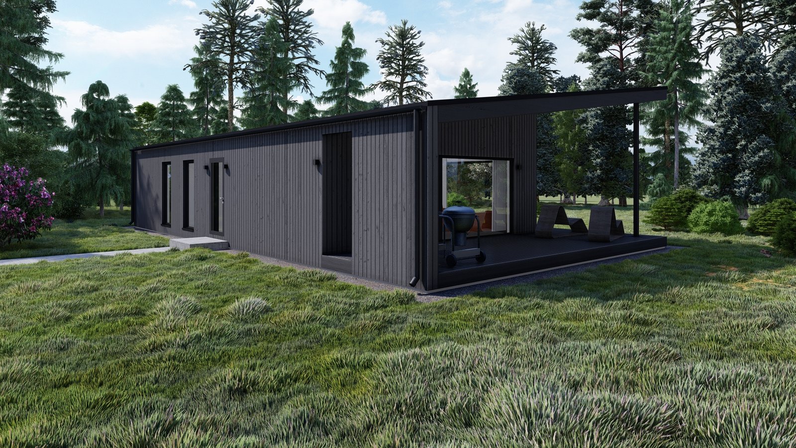 Moderne Ferdighytter Claudius, 80 m² - Siphouse